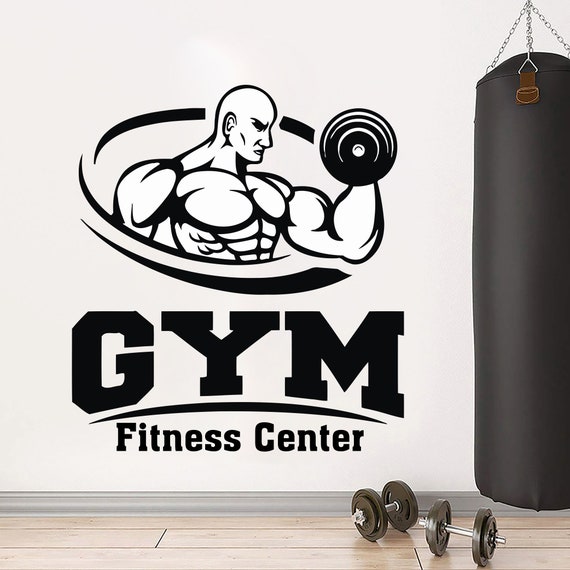 Fitness Decor Art Quotes Gym Stickers Fitness Wall Art Gifts - Etsy