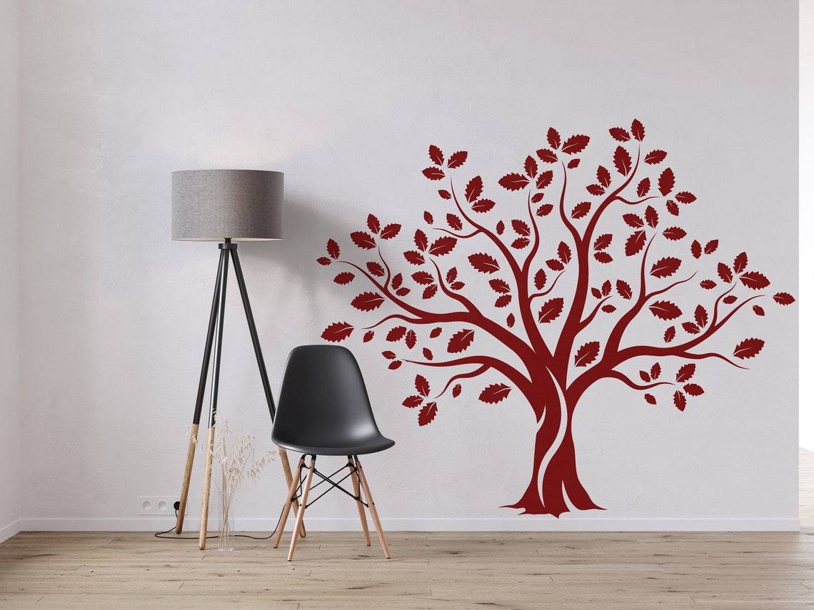 Tree Wall Decal Sticker Bedroom Tree of Life Roots Birds - Etsy