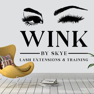 Eyelashes Custom Wall Decor Lashes Salon Beauty Women Beautiful ...