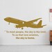 Airplanes Wall Decor Travel Quotes Office Stickers Airports Wall Art ...