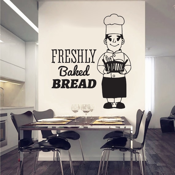 Bakery Wall Art Custom Baking Wall Decal Baker Decals | Etsy