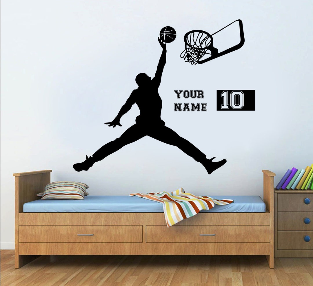 Basketball Nursery Decal Wall Decal Basket Wall Art Stickers Decals ...