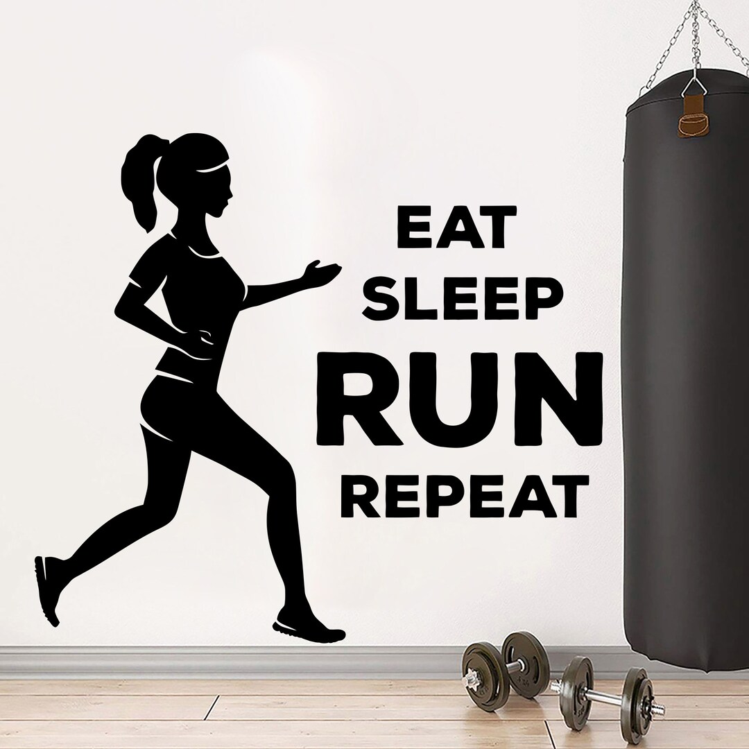 Fitness Decor Art Quotes Gym Stickers Fitness Wall Art Gifts Boys Girl ...