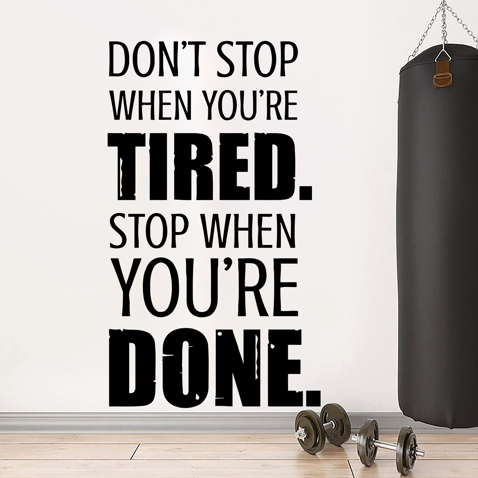 Fitness Decor Art Quotes Gym Stickers Fitness Wall Art Gifts - Etsy