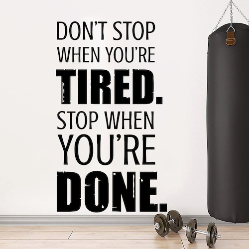 Fitness Decor Art Quotes Gym Stickers Fitness Wall Art Gifts - Etsy