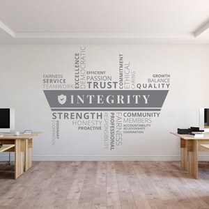 Integrity Wall Decor, Integrity Wall Decal, Integrity Wall Art ...