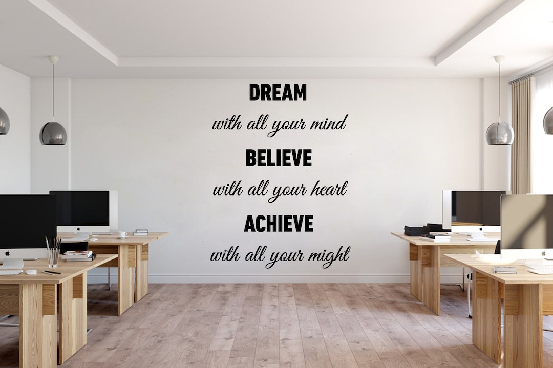 Office Decor Office Quotes Office Stickers Think Office Wall Art Gifts ...