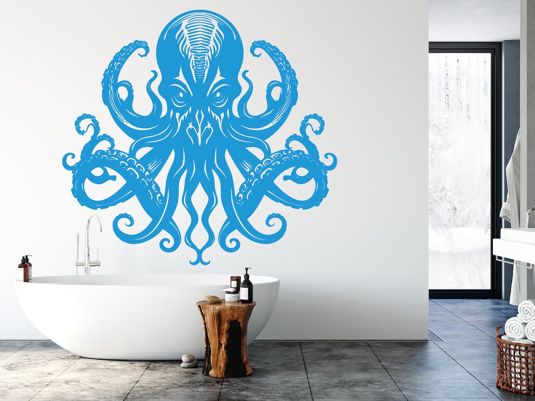 Octopus Wall Decor, Octopus Wall Decals, Tentacles Wall Art, Octopus ...