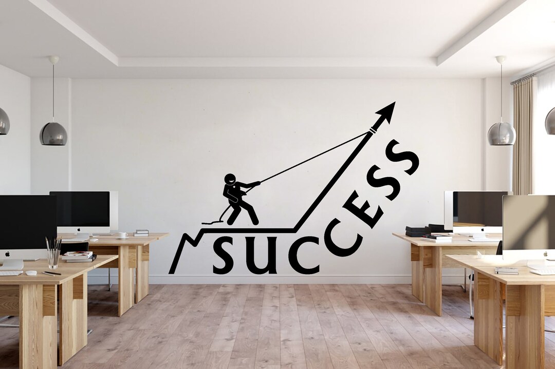 Success Decor Office Wall Decal Idea Teamwork Business Worker Inspire ...