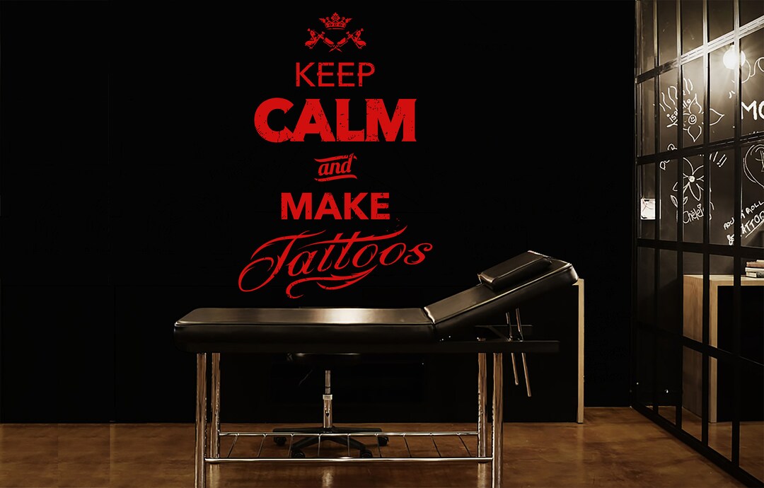 Tattoo Shop Wall Decal Tattoo Studio Sign Logo Wall Stickers Custom ...