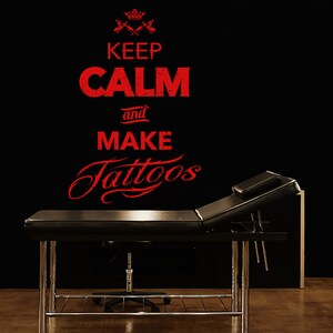Tattoo Shop Wall Decal Tattoo Studio Sign Logo Wall Stickers Custom ...