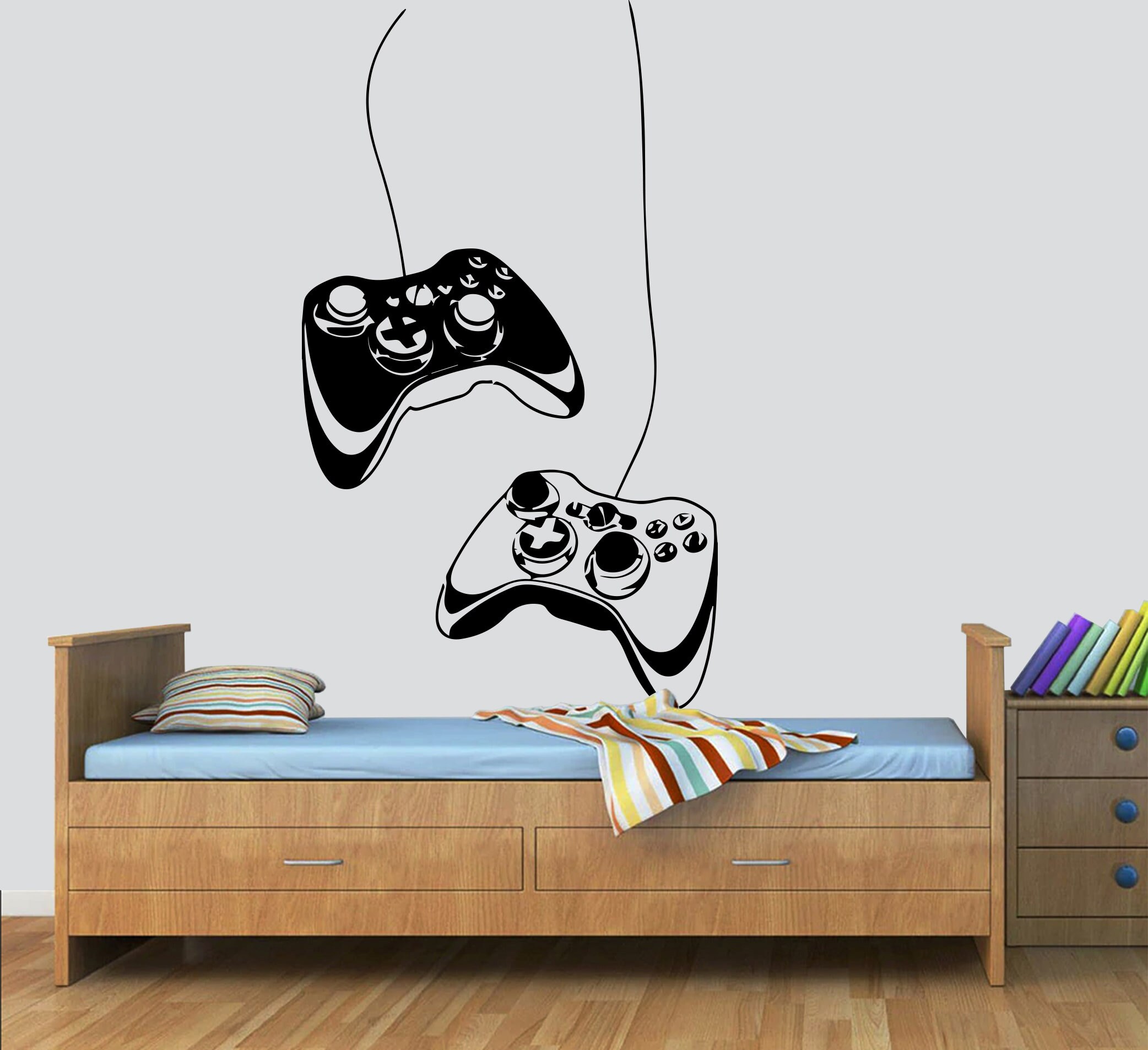 Gamer Controller Decor Custom Controller Decal Video Game Girl - Etsy