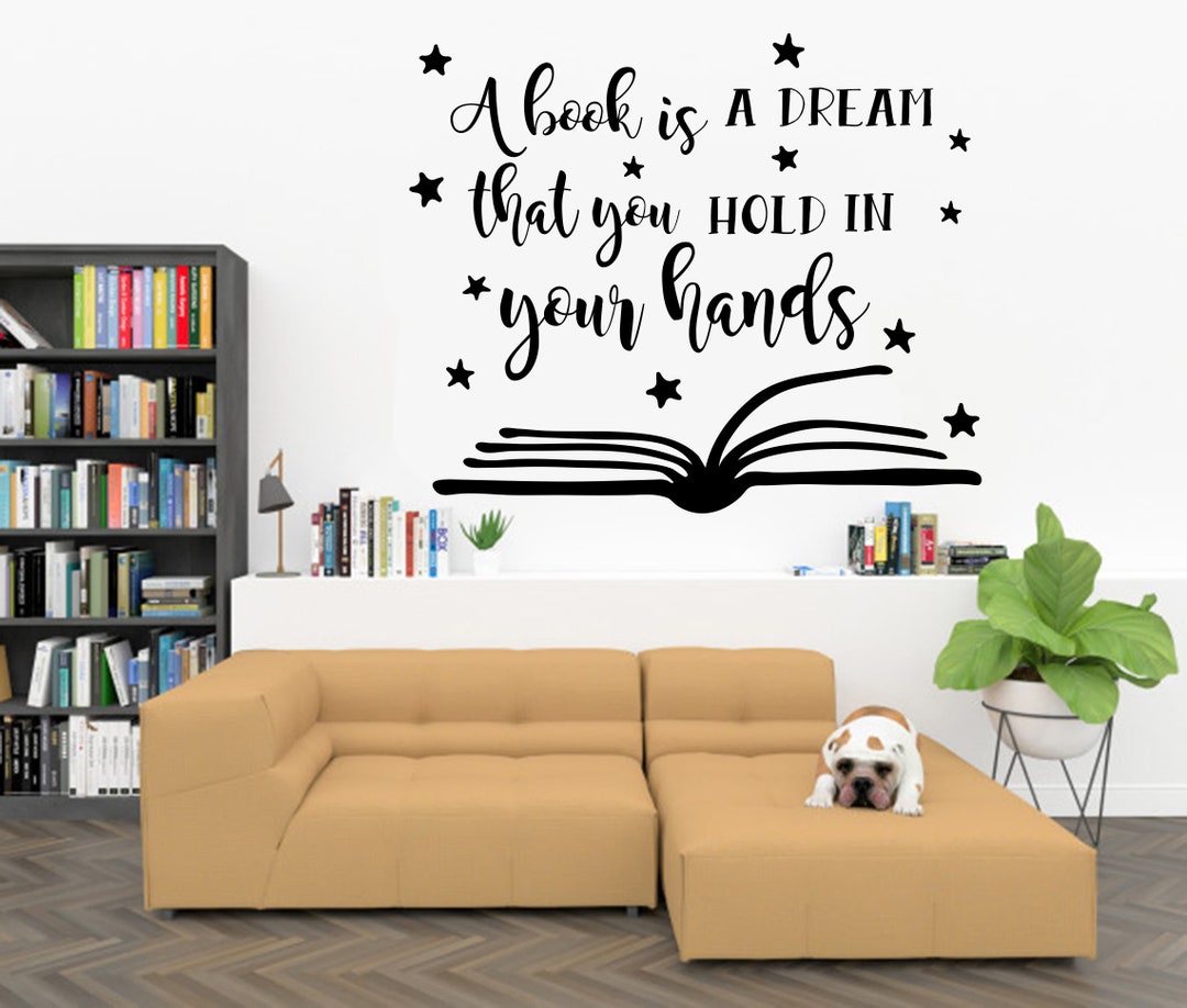 Book Wall Art Books Decor Bookshelves Book Lover Decorative Books ...