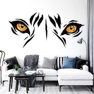 Tiger Eye Wall Decal Tiger Eye Wall Sticker Tiger Eye Wall Decor Tiger ...