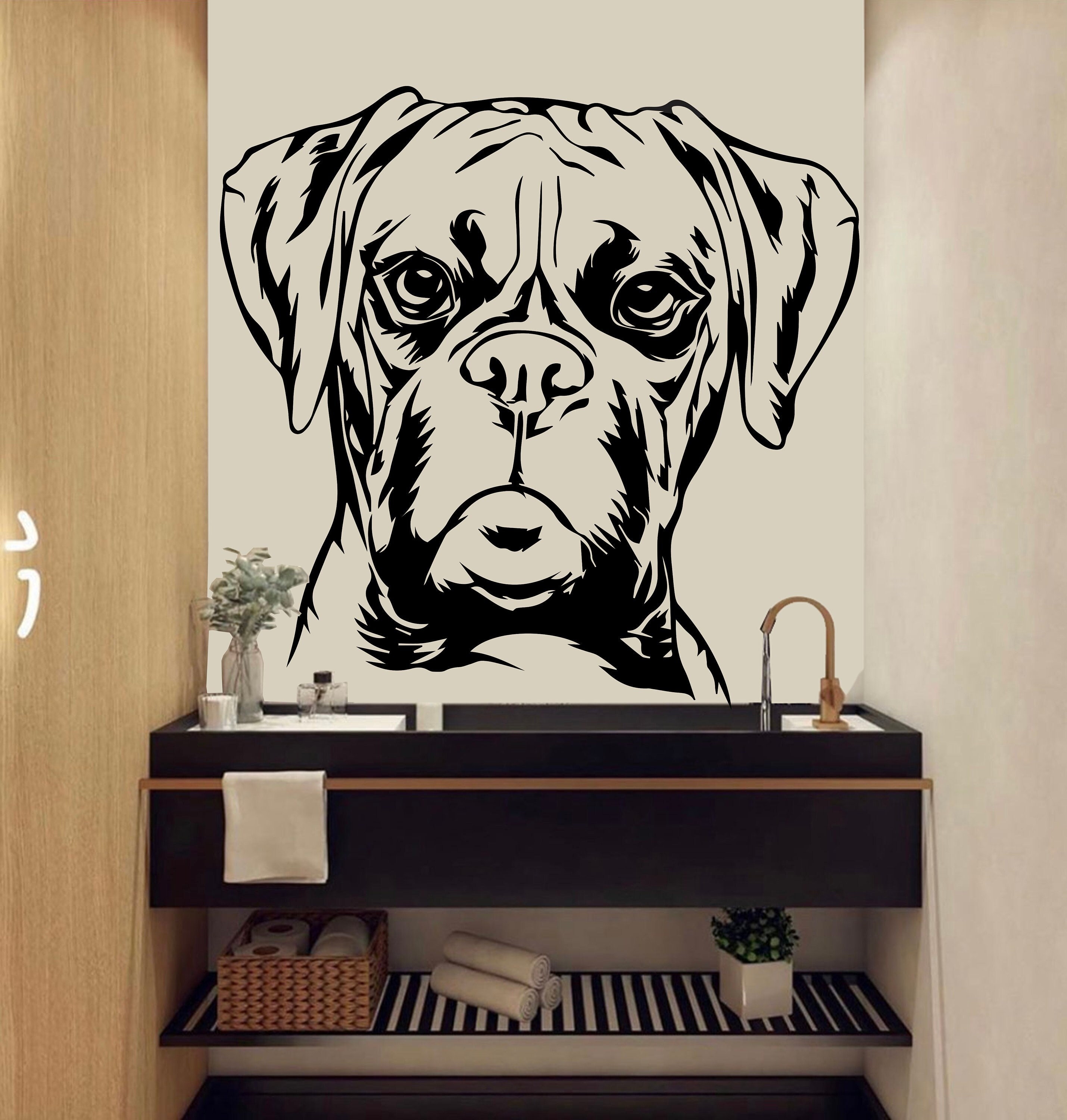 Labrador Dog wall decal Dog decor Dog kids Dog wall art Decal Dog Lover ...