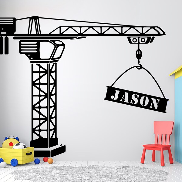 Crane Wall Decal - Etsy