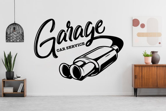 Garage Wall Decor Car Service Wall Decal Racing Road Tire - Etsy