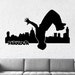 Parkour Wall Decal Parkour Art Wall Decal Sport Vinyl Parkour Boys Wall ...