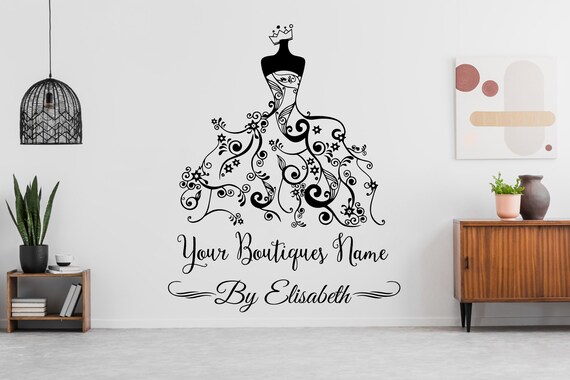 Women Fashion Couture Boutique Wall Decal Girls Clothing - Etsy