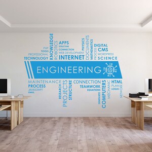 Engineering Wall Decor, Engineering Wall Decal, Engineering Wall Art ...