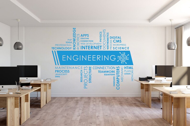 Engineering Wall Decor Engineering Wall Decal Engineering - Etsy