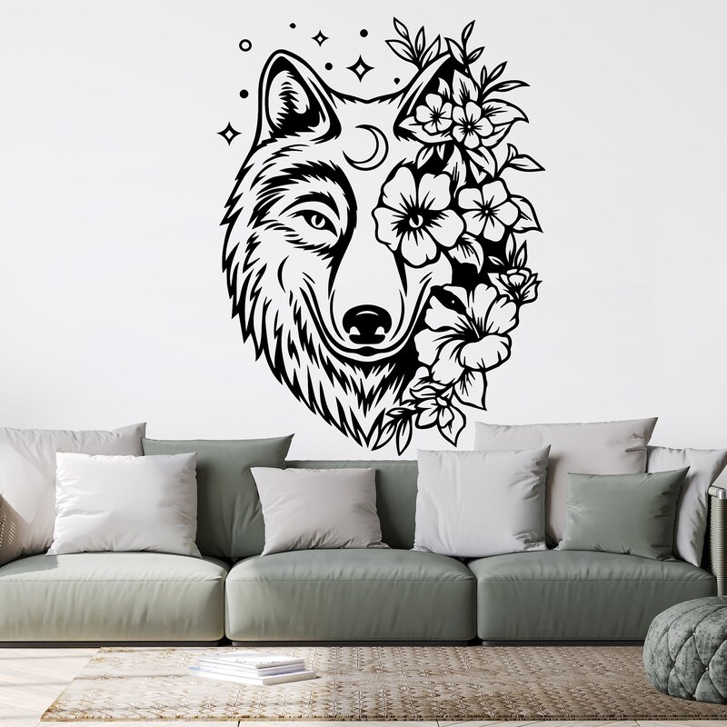 Wolf Wall Decal - Etsy