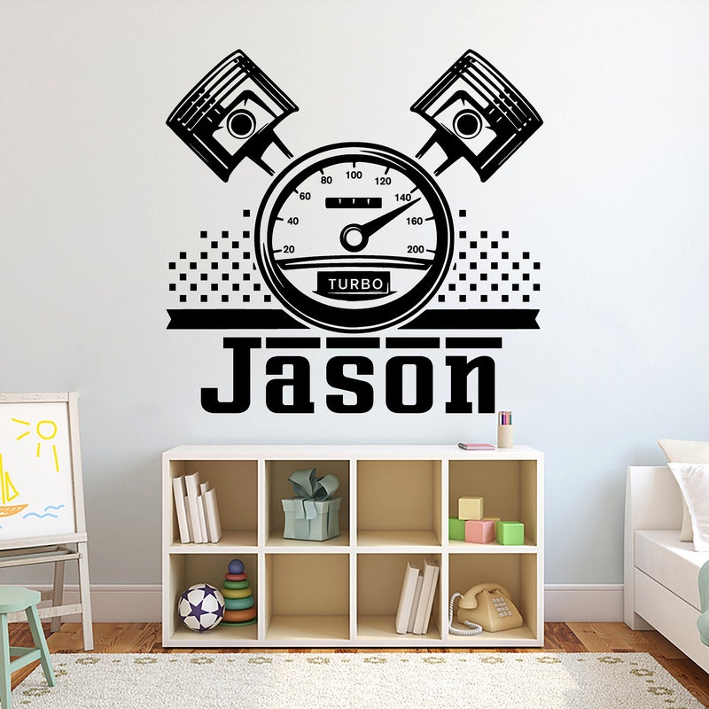 Race Car Wall Decals - Etsy