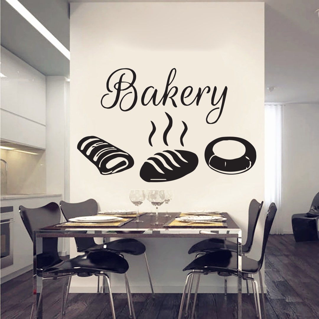 Baker Wall Art, Baking Wall Decal, Baker Decals, Kitchen Wall Decal ...
