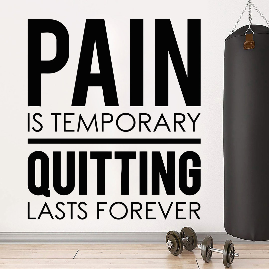 Fitness Decor Art Quotes Gym Stickers Fitness Wall Art Gifts Boys Girl ...