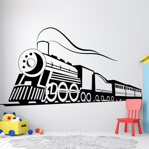 Railroad Track Wall Vinyl Stickers Train Track Wall Decals - Etsy