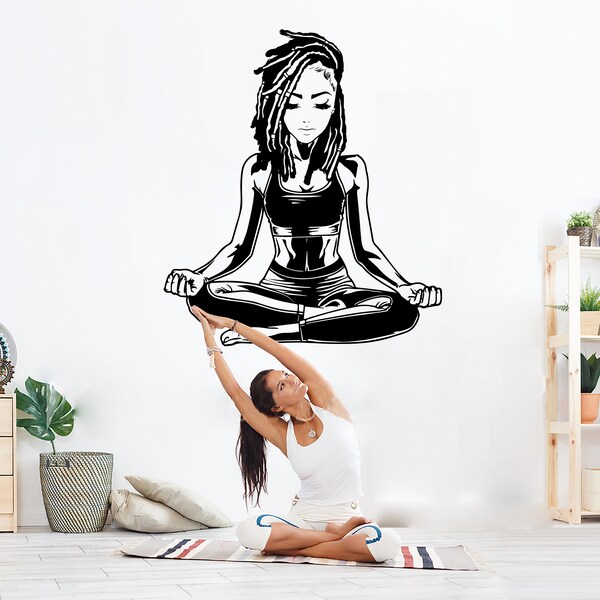 Yoga Wall Decal - Etsy