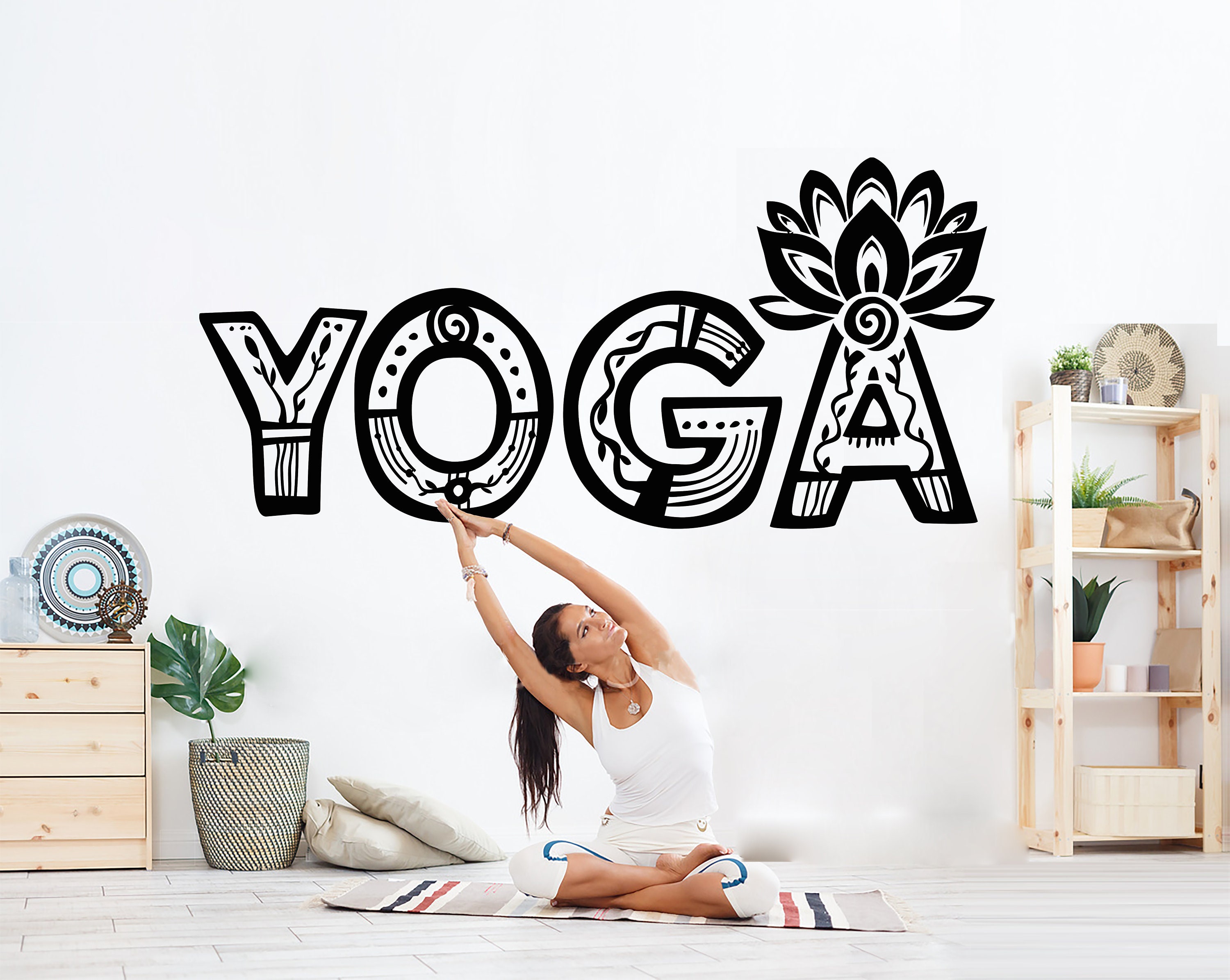 Yoga Wall Art Stickers at Jackie Proctor blog