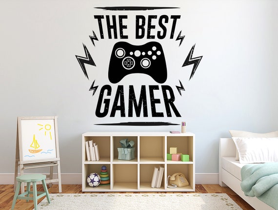 The Best Gamer Wall Decal Gamer Wall Vinyl Personalized Gifts | Etsy