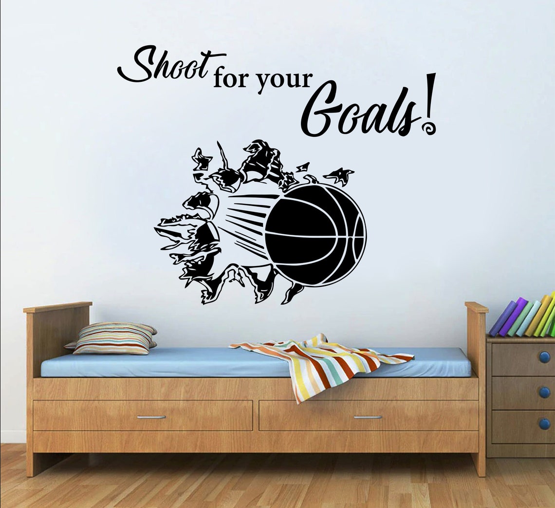 Basketball Custom Quote Wall Decal Sport Vinyl NBA Boys Basket | Etsy