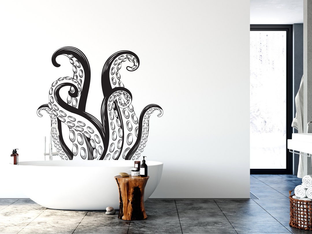 Octopus Wall Decor, Octopus Wall Decals, Tentacles Wall Art, Octopus ...