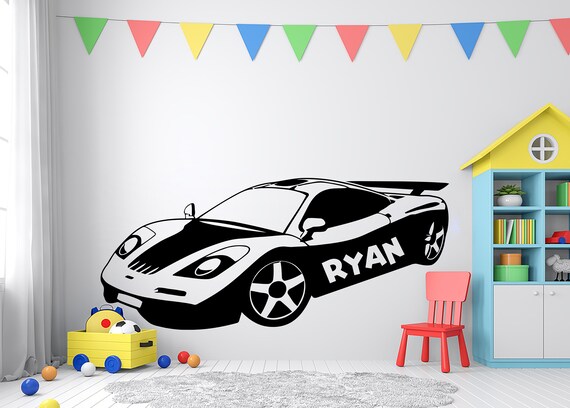 Personalized Gifts Wall Decor Custom Car Toys Nursery Kids Art | Etsy