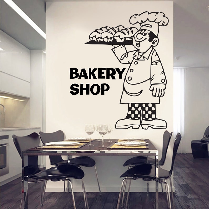 Bakery Wall Art Custom Baking Wall Decal Baker Decals - Etsy