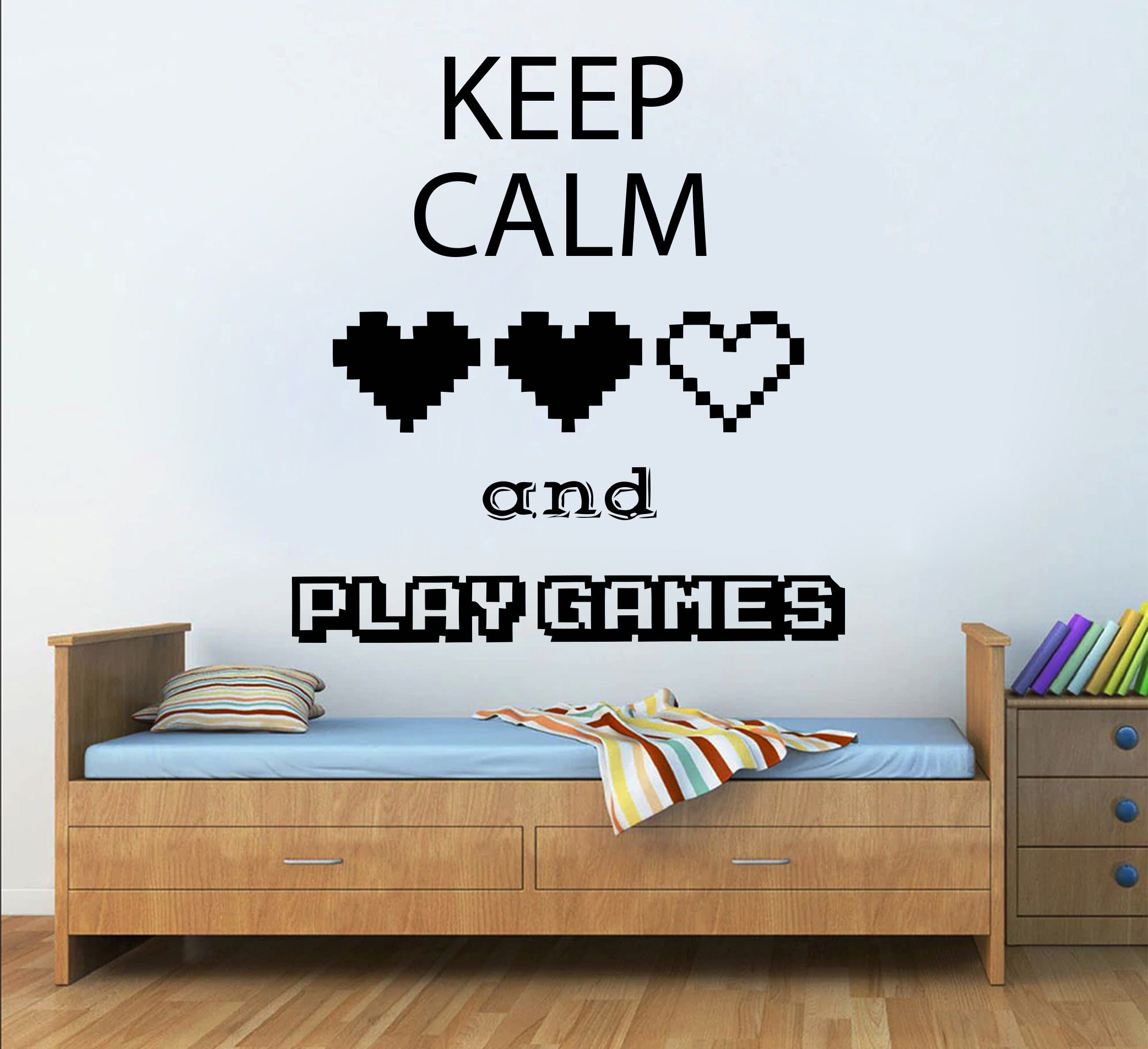 Gamer wall decor Custom Controller decal Video Game Girl Boy | Etsy