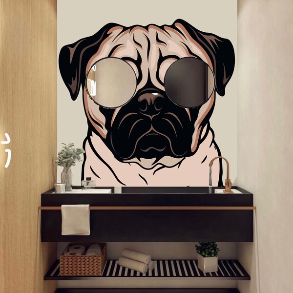 Pug Wallpaper - Etsy