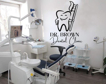 Tooth Dental Dentist Vinyl Decal Sticker Wall Door Window Car - Etsy