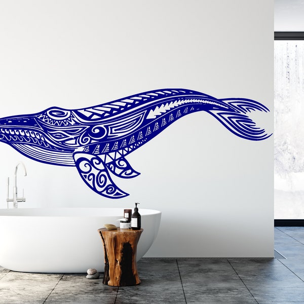 Whale Wall Decal - Etsy