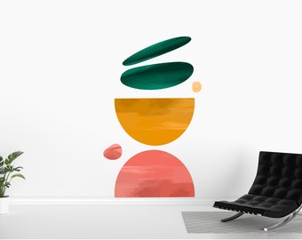 Modern Abstract Wall Decals - Etsy