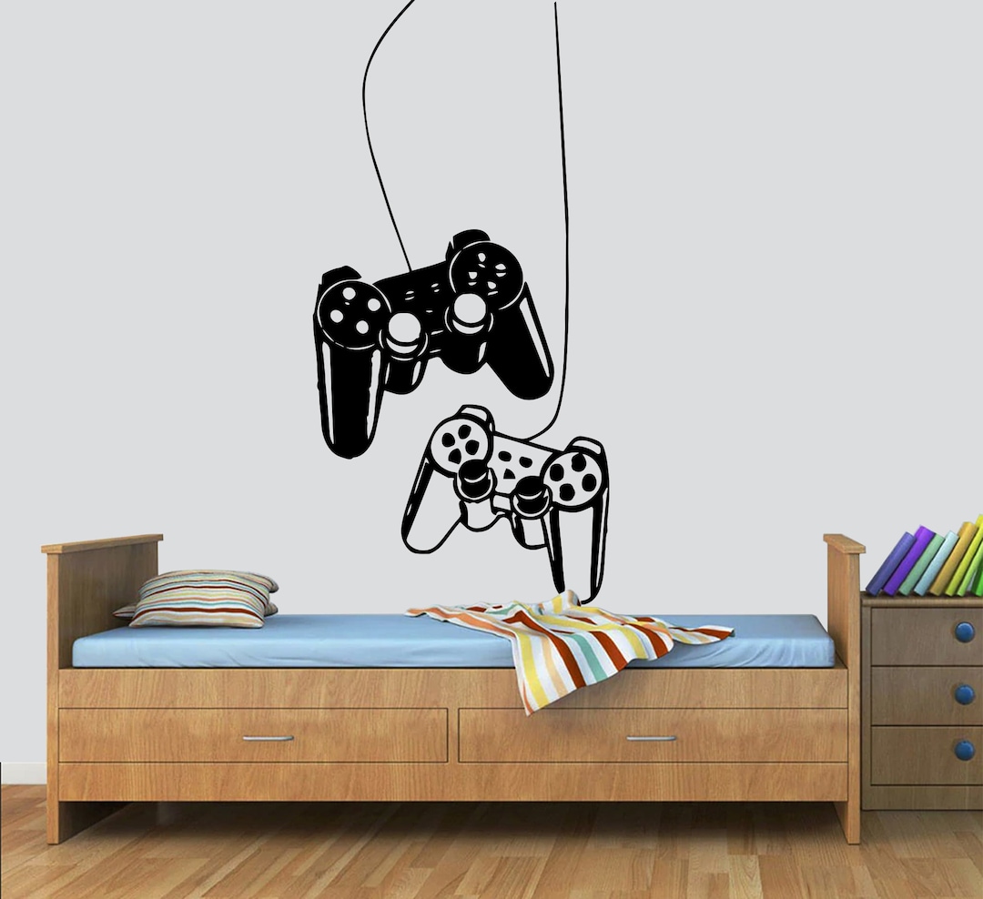 Gamer Controller Decor Custom Controller Decal Video Game Girl Boy Room ...