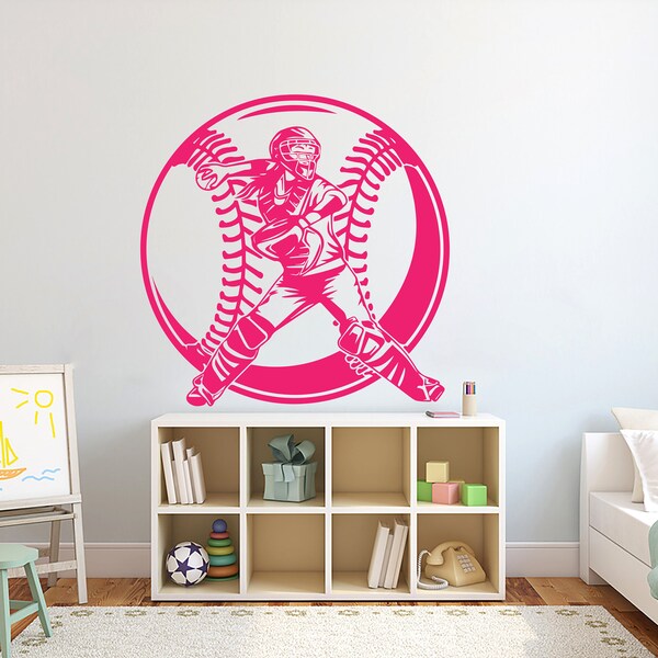 Softball Sticker - Etsy