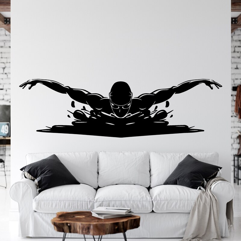 Swimmer Decal - Etsy