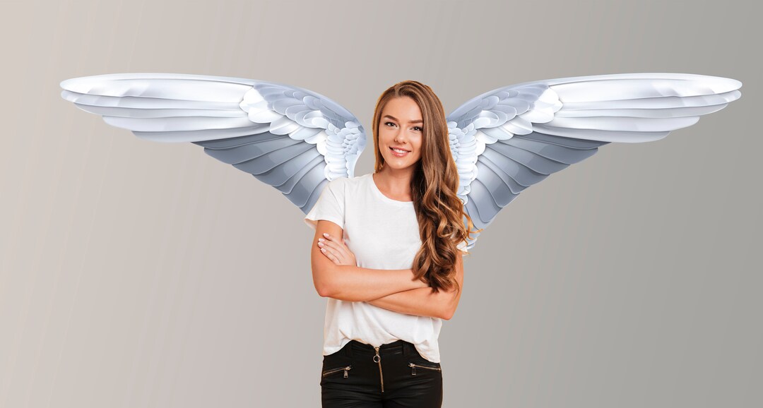 Angel Wings Wall Decal, Angel Vinyl Wall Art Decals, Angel Decal, Wings ...