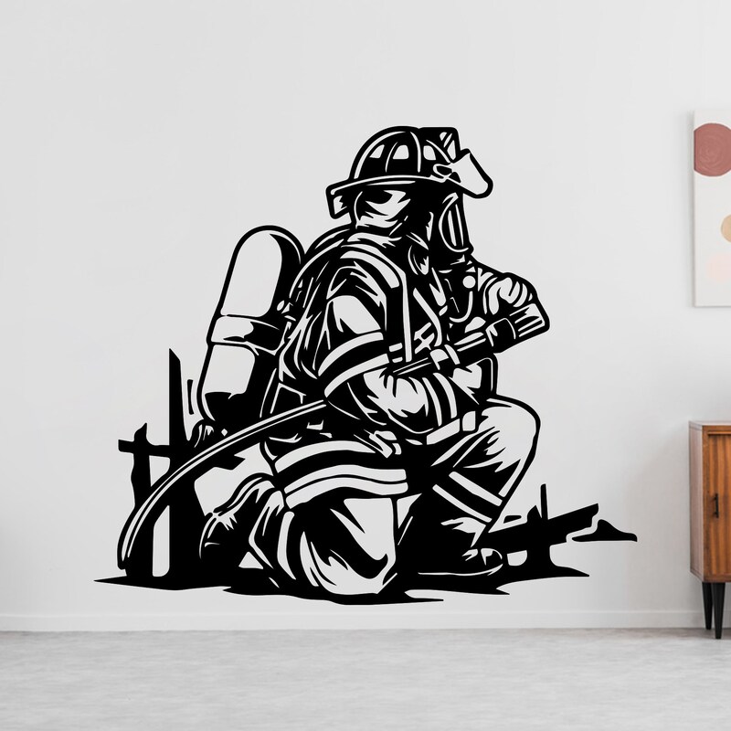 Custom Fireman Decal - Etsy