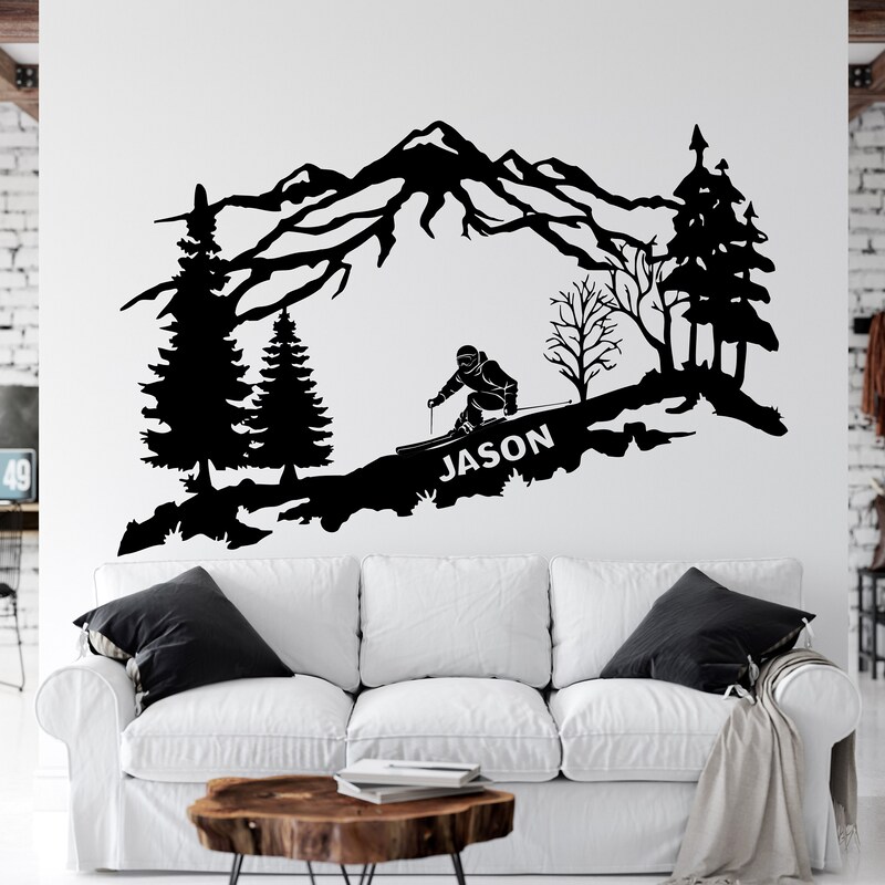 Ski Decal - Etsy