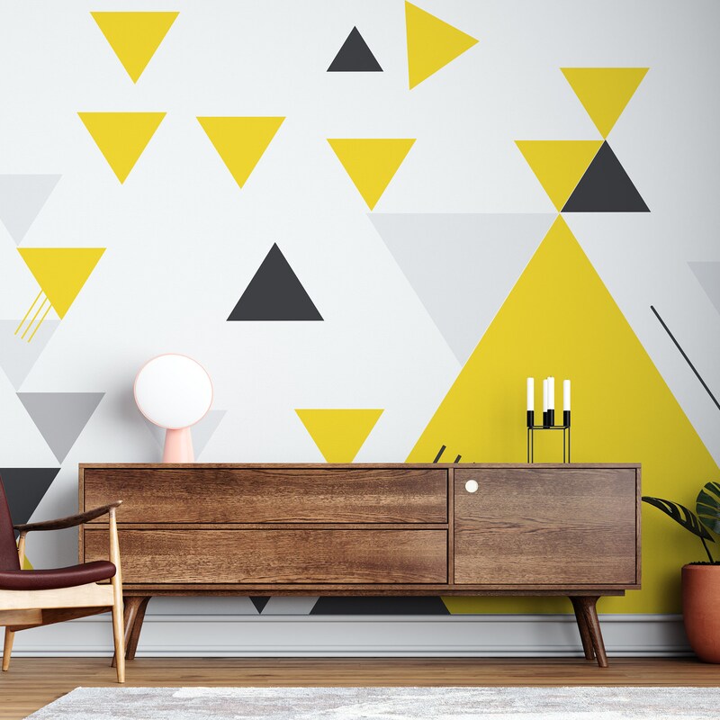 Triangle Wall Decals - Etsy