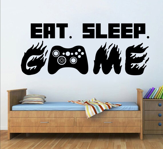 Gamer Wall Decor Custom Controller Decal Video Game Wall - Etsy